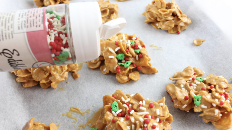 Butterscotch Cornflakes Crunchies- No Bake Holiday Snack