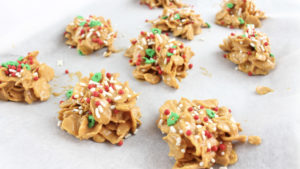 Butterscotch Cornflakes Crunchies- No Bake Holiday Snack